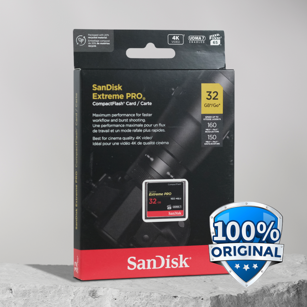 Jual SanDisk Extreme PRO Compact Flash CF Card VPG-65 160MB/s