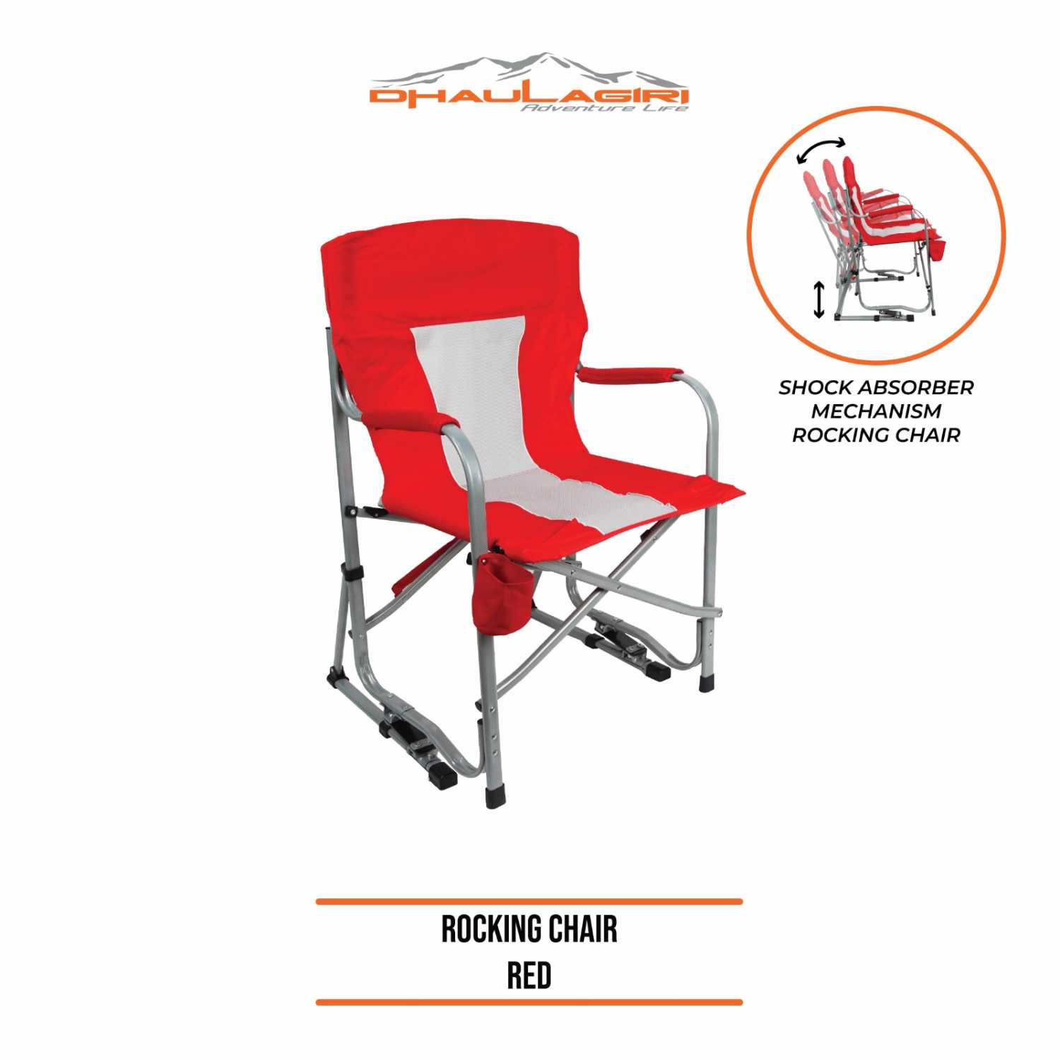 Jual Rocking Chair – Kursi Santai Lipat Outdoor dengan Shock