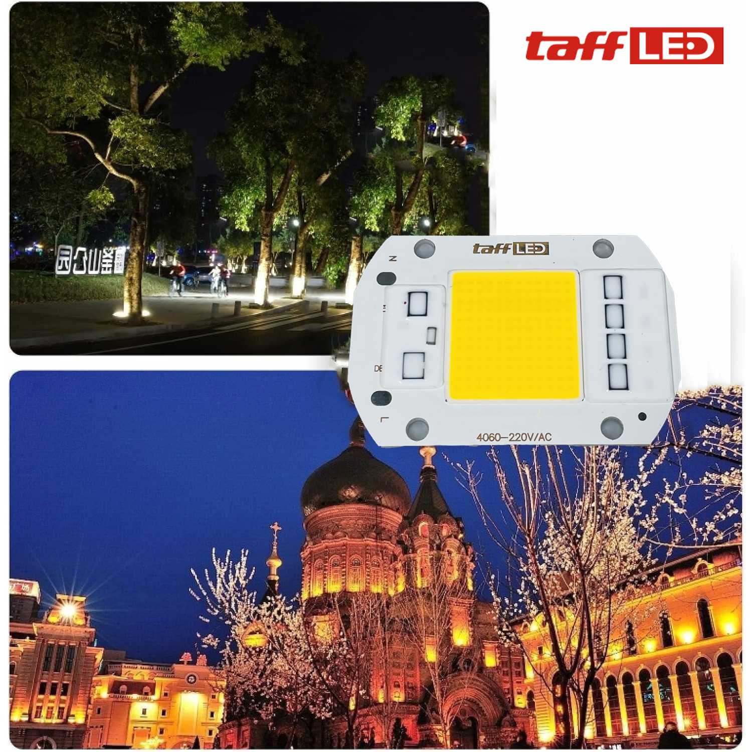 Jual TaffLED Chip LED Lampu COB Floodlight Spotlight 220V