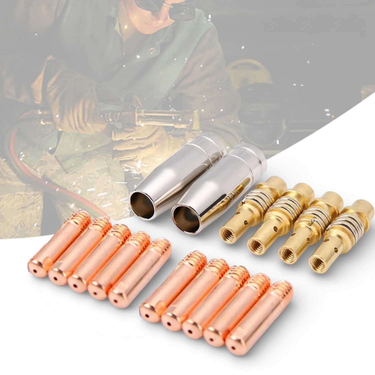 Jual JINGU Nozzle Obor Las Welding Torch Tip Holder 15AK MIG