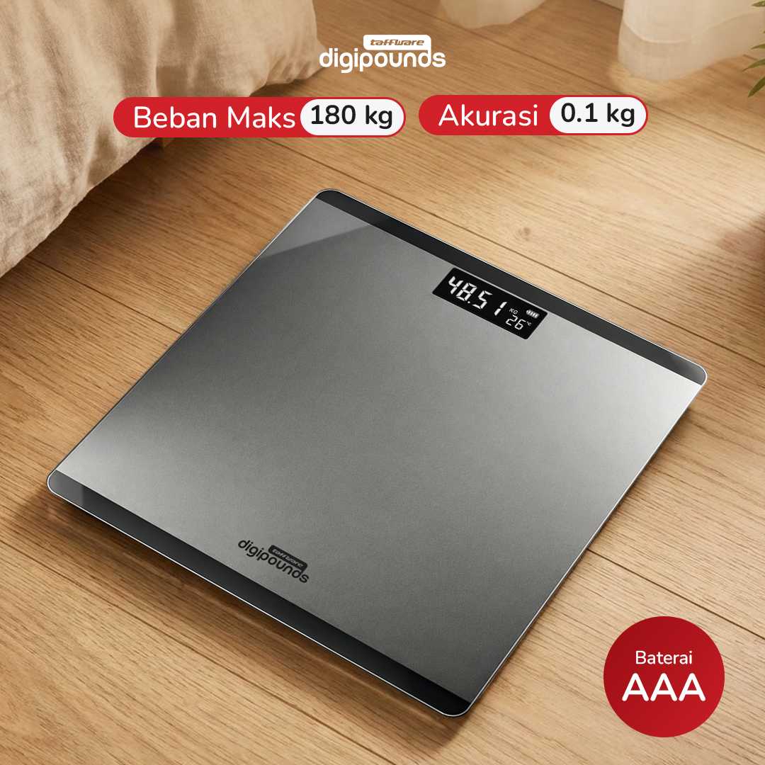 Jual Taffware Digipounds Timbangan Badan Digital Scale Battery