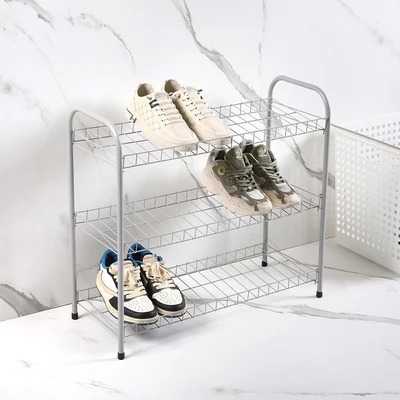 Jual Rak Sepatu Sendal 3 Susun Bahan Besi Ukuran 64x26x58cm WMO