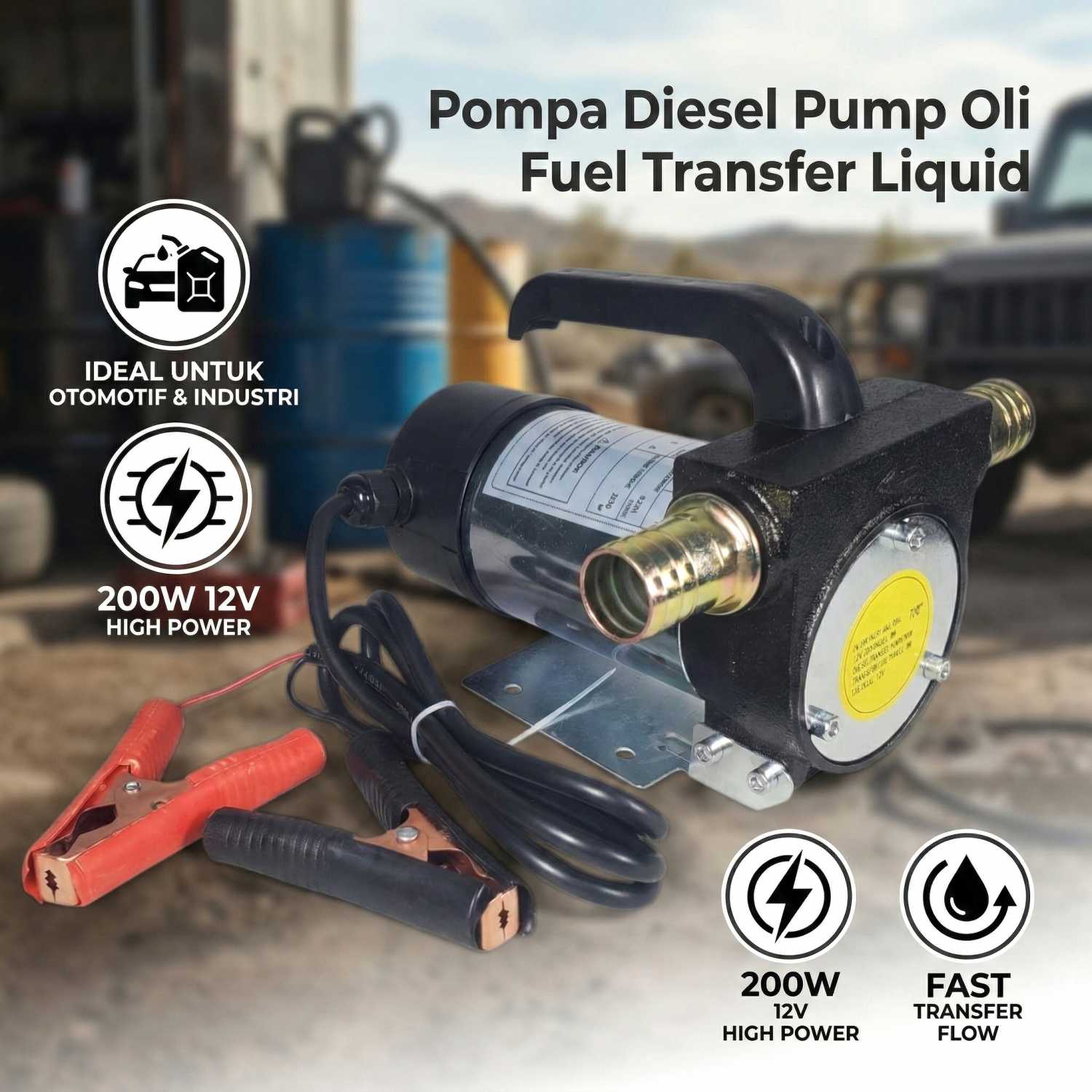 Jual ORIENTAL Pompa Diesel Pump Oli Oil Fuel Transfer Liquid 12V