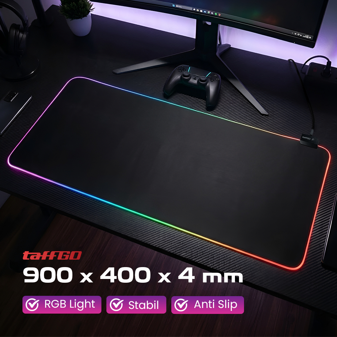 Jual TaffGEAR Mouse Pad Gaming XL Illuminated LED RGB Desk Mat