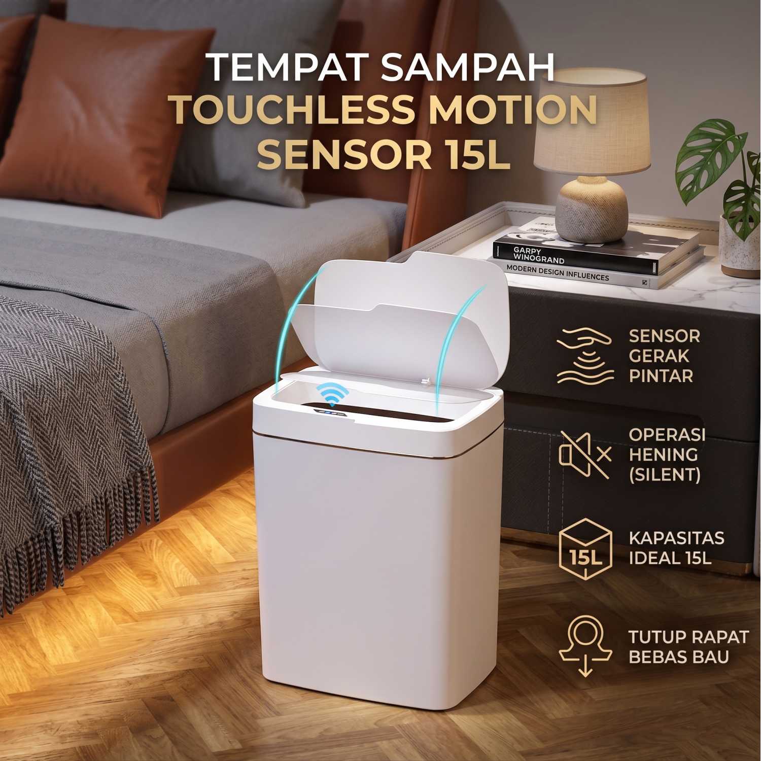 Jual JOYPLUS Tempat Sampah Otomatis Touchless Motion Sensor