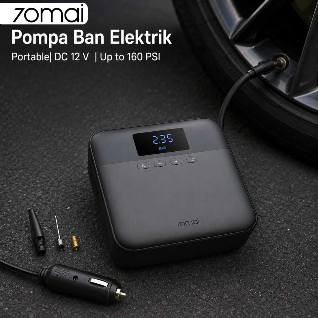 Jual 70mai Pompa Ban Elektrik Portable Air Compressor DC 12V 160