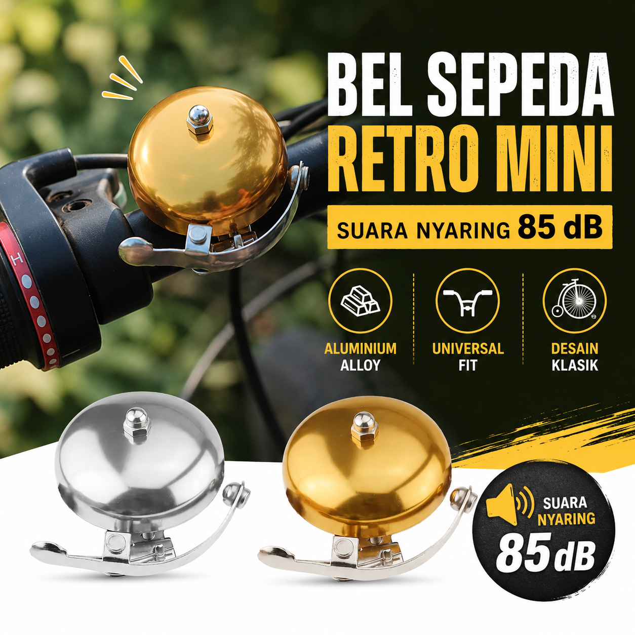 Jual Cycle Zone Bel Sepeda Bike Horn Mini Retro Vintage | Jakmall.com